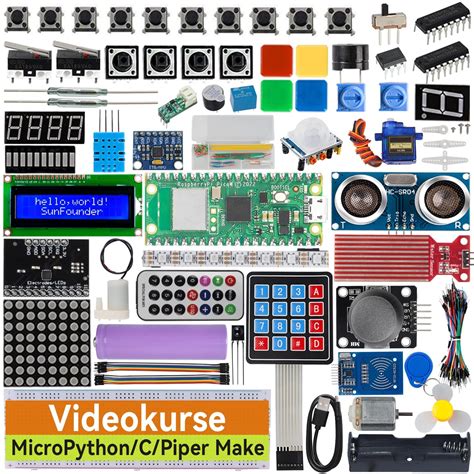 Sunfounder Ultimate Starter Kit For Raspberry Pi Pico W With Online Tutorials 454 Items 117