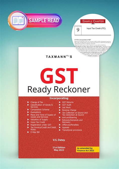 Taxmanns Gst Ready Reckoner By Taxmann Issuu