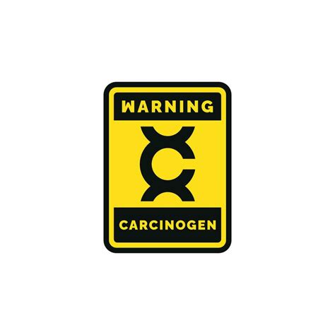 Carcinogen Caution Warning Symbol Design Vector 25661276 Vector Art At