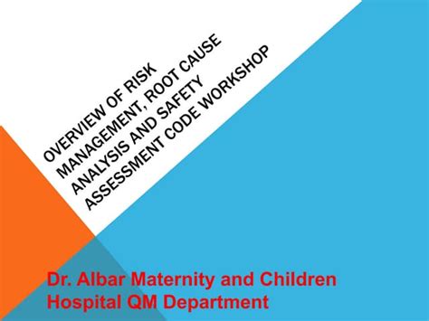 Powerpoint Lecture Overview Of Risk Management Root Cause Analysispptx