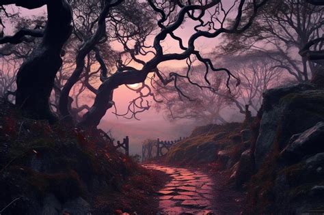 Premium Photo Twilight Transcendence Ascending Through Night Landscapes