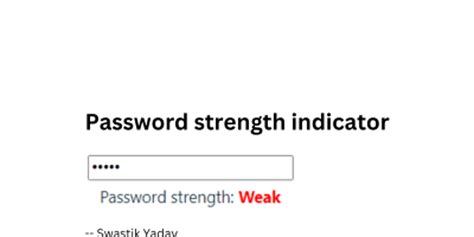 Build A Password Strength Indicator In Reactjs Dev Community