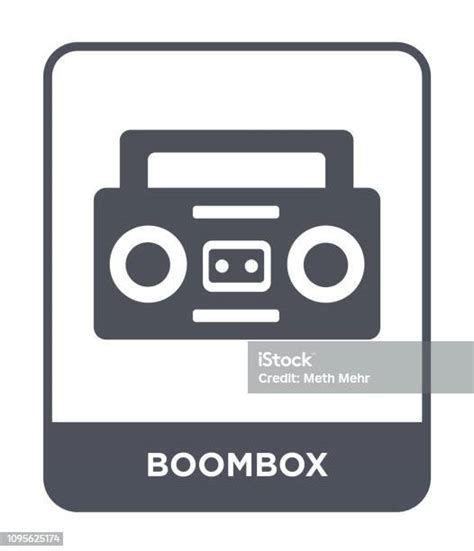 在白色背景的 Boombox 圖示向量 從創意過程集合的繁榮框時尚填充圖示向量圖形及更多圖示圖片 圖示 手提音響 唱片 模擬音頻