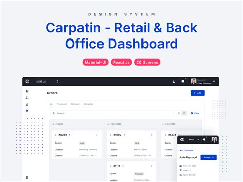 Carpatin Admin Dashboard Design System By Adrian On Dribbble