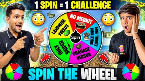 Spin The Wheel Of Challenges 🎡 1 Spin 1 Challenge 😨 Tsg Abhee Vs Tsg