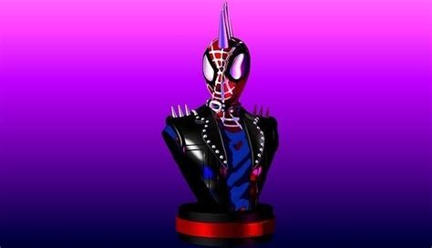 Spiderpunk Miles Morales Spiderman 3d Model 3d Printable Cgtrader