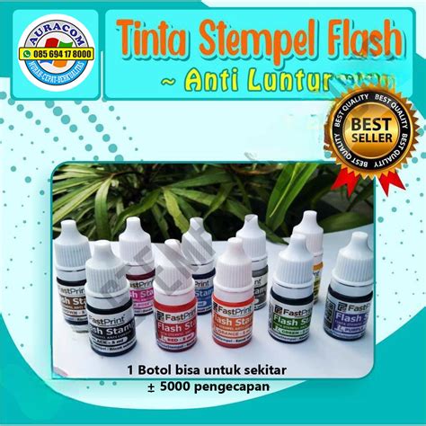 Jual Tinta Refill Stempel Flash 5ml I Otomatis Anti Luntur I Stample I