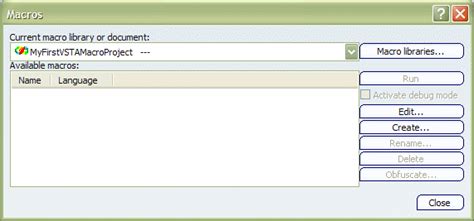 Using Macros With Vsta
