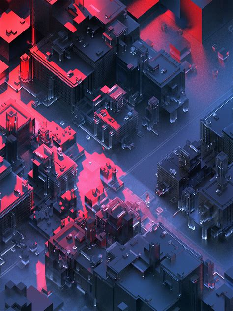 C O N T A G I O N On Behance Urban Artwork Cityscape Isometric Art