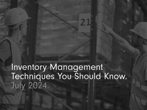 Inventory Management Techniques You Should Know Balloon