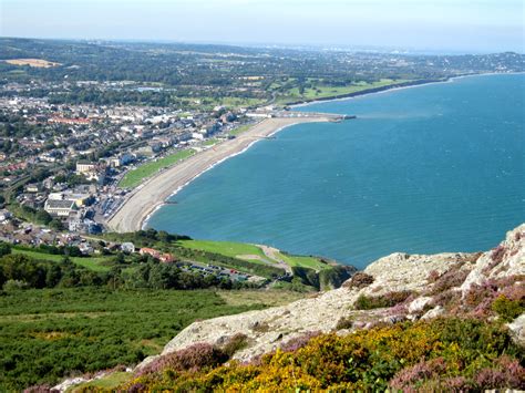 Bray Seafront Taken From The Top Of Bray Head Dublin Ireland Beautiful Places Bray Ireland