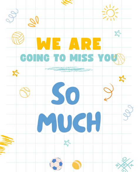Group Card Farewell Leaving Card We Are Going To Miss You So Much