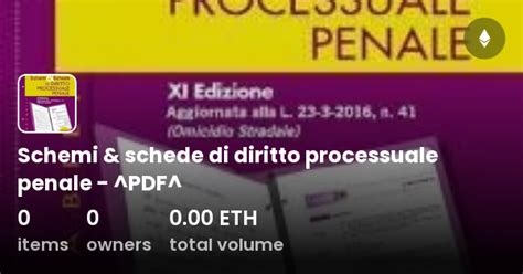 Schemi And Schede Di Diritto Processuale Penale Pdf Collection
