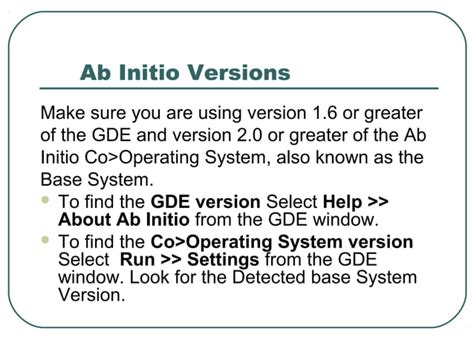Ab Initio Beginners Course Topic 2 Ppt Operating Systems