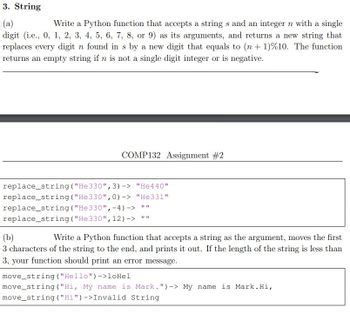 Answered 3 String A Write A Python Function That Accepts A String S