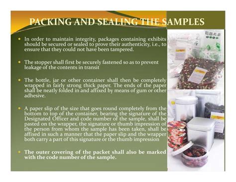 Sampling Of Food India Pdf Logistics Business