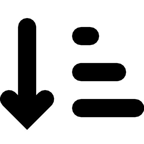 Sort Lowest Vector Svg Icon Svg Repo