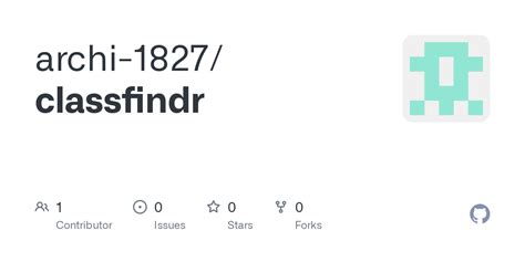 Github Archi 1827classfindr