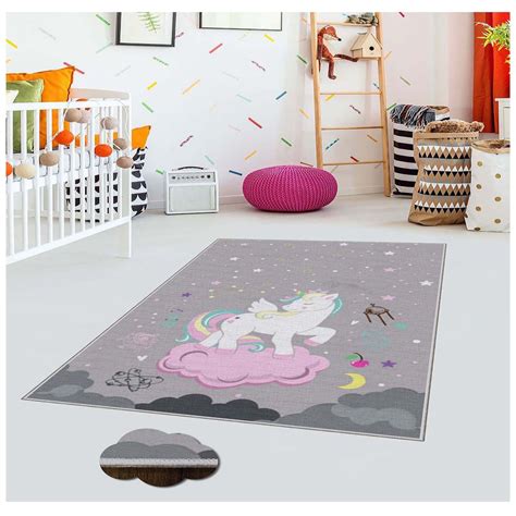 Килим за детска стая Oyo Concept с дигитален печат Тъкана основа Cerez 100x200 см Emag Bg
