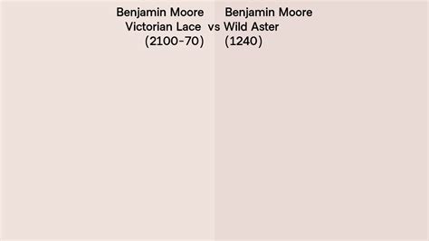 Benjamin Moore Victorian Lace Vs Wild Aster Side By Side Comparison