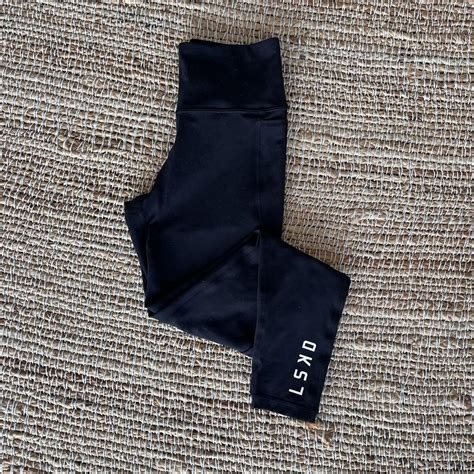 Lskd Full Length Black Leggings Size Medium Worn Depop