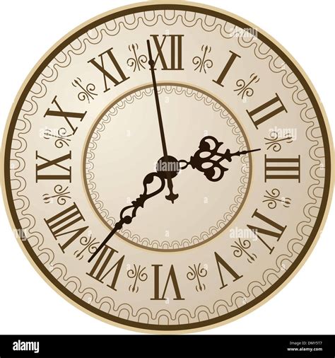 Antique Clock Stock Vector Images Alamy