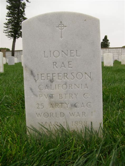 Lionel Rae Jefferson 1898 1965 Find A Grave Memorial