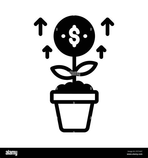 Grab This Carefully Crafted Money Plant Vector Icon Of Business