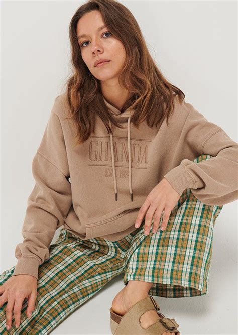 Hailey Hoodie In Husk Ghanda Clothing