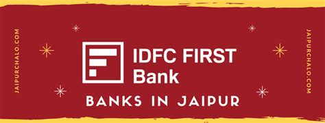 Idfc Bank In Jaipur Ifsc Code Micr Code Branch Code Address