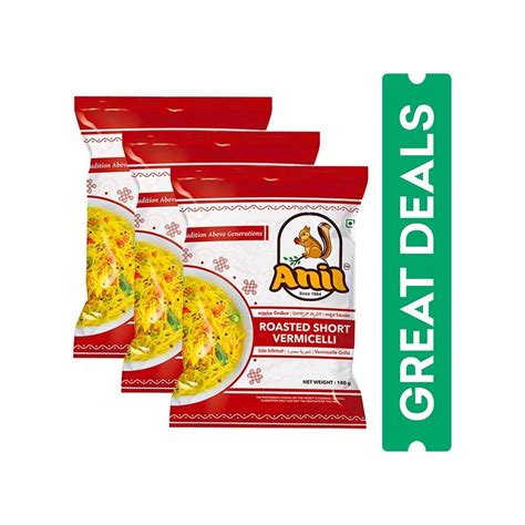 Anil Roasted Vermicelli Short Pack Of 3 Price Buy Online At Best