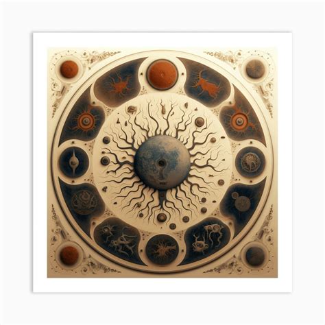 Cosmic Compass Art Print By Pixel Symphony Fy