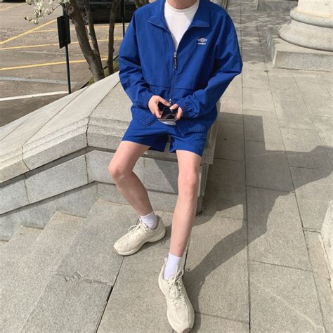 엄브로 클래식 셋업 남자 바람막이 코디 추천 브랜드 리뷰 네이버 블로그