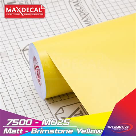 Maxdecal 7500 M025 Matt Brimstone Yellow Maxdecal Professional