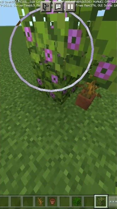Как сделать красивый куст для дома Minecraft Shorts майнкрафт