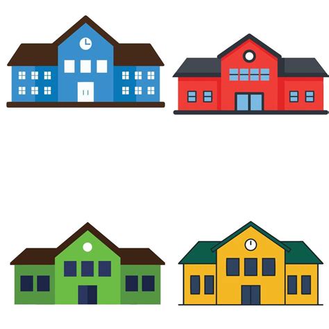 Dynamic School Building 4 Set Design Perfect For Academic And