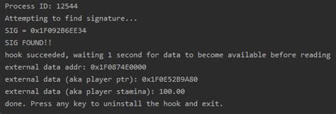 simple x64 external c trampoline hook