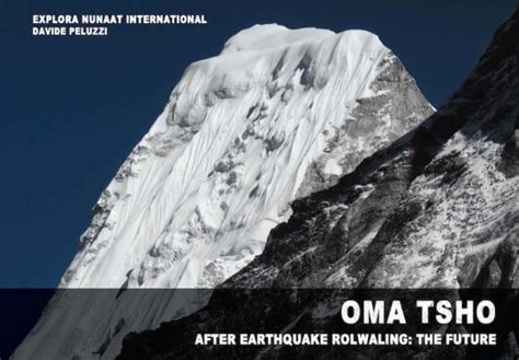 Oma Tsho After Earthquake Rolwaling The Future Vajra Books