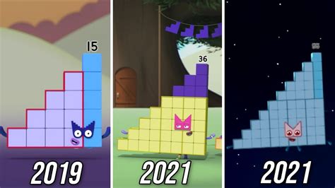 Numberblocks Step Squad Evolution 2019 2021 Youtube