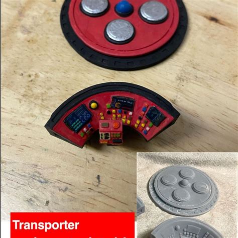 3D Print Of Teleport Pad And Consoles By Byteknight