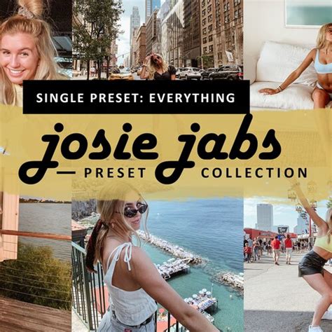 Josie Jabs Mobile Lightroom Preset Everything Blogger Etsy
