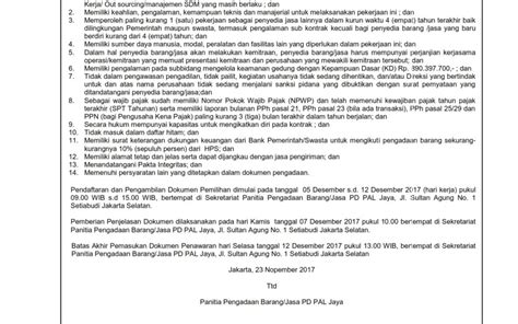 Jasa Keamanan Out Source Kantor Pd Pal Jaya Perumda Paljaya