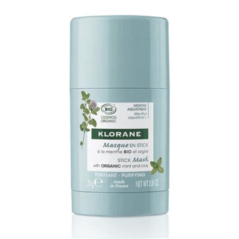 Klorane Mascarilla En Stick A La Menta Acuática Bio Y Arcilla Stick 25 G