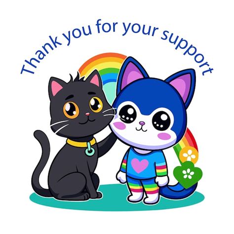 Thank You For Your Support Premium Ai Generated Vector