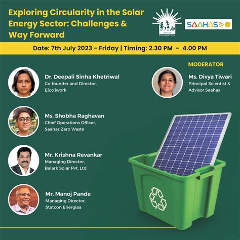 Driving Circularity In Solar Energy Sector Challenges And Way Forward