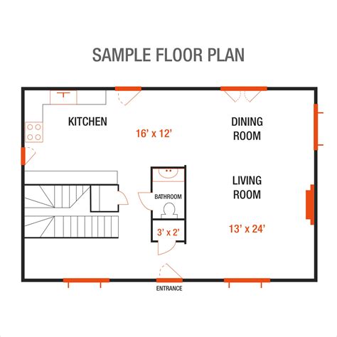 Simple Floor Plan With Electrical Layout