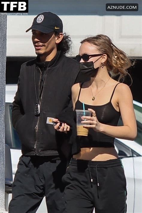 Lily Rose Depp Sexy Seen Braless Flaunting Her Hot Tits And Nipples In