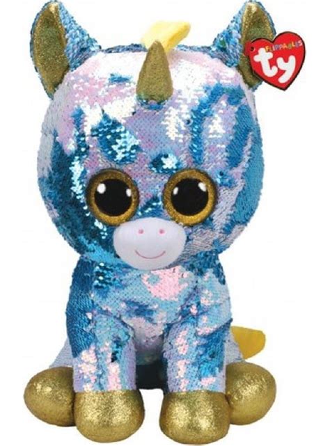 Plus Ty Flippables Pixie Sequin White Unicorn 40cm 1607 36761