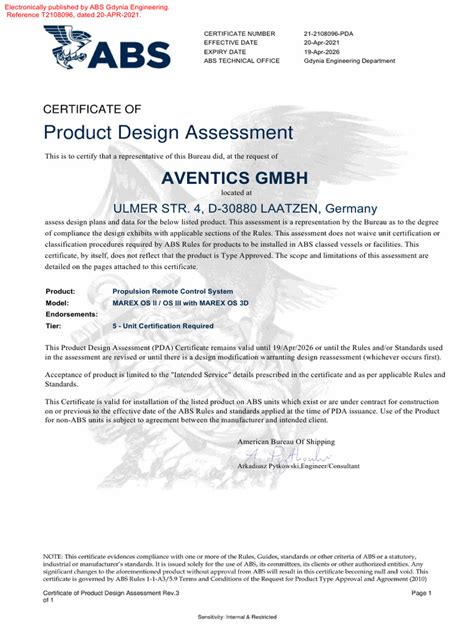 Marine Propulsion Control Cert Pdf Manufactured Goods Computing Marine Propulsion Control Cert Pdf Manufactured Goods Computing