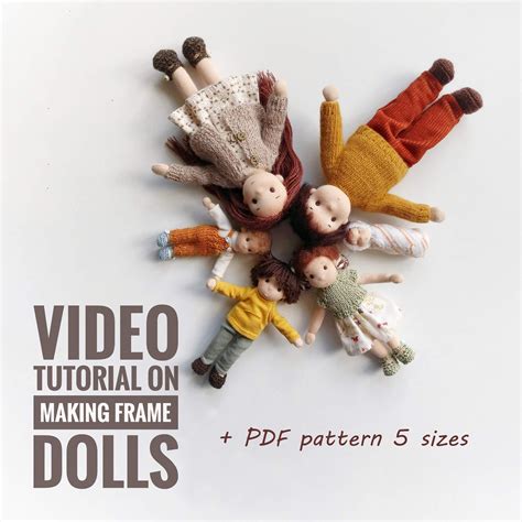 Pdf Pattern Frame Doll Video Tutorial 112 Waldorf Inspired Doll Diy
